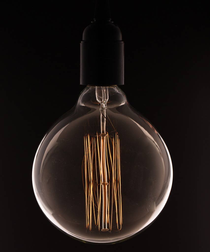 Extra Large Globe Squirrel Cage Filament Vintage Light Bulb Extra Large Globe Squirrel Cage Filament Vintage Light Bulb
