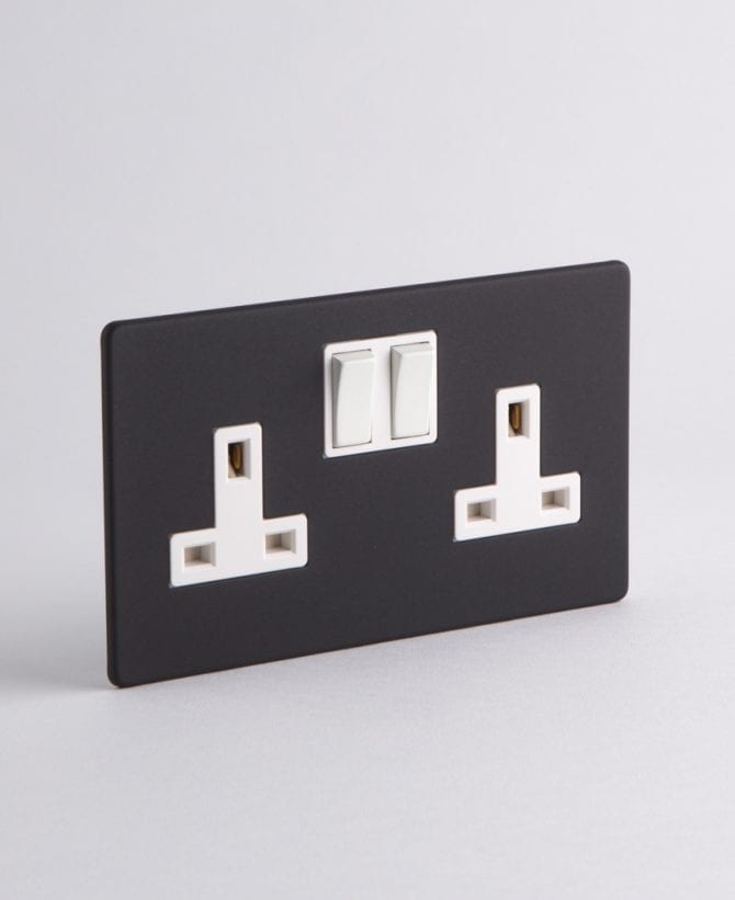 Black Double Socket | Dowsing & Reynolds
