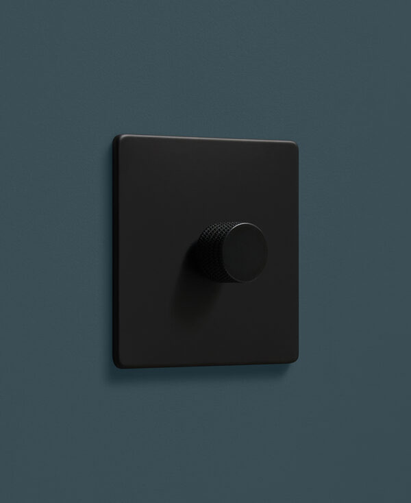 Black Dimmer Switch - Designer Dimmer Switch Single Black