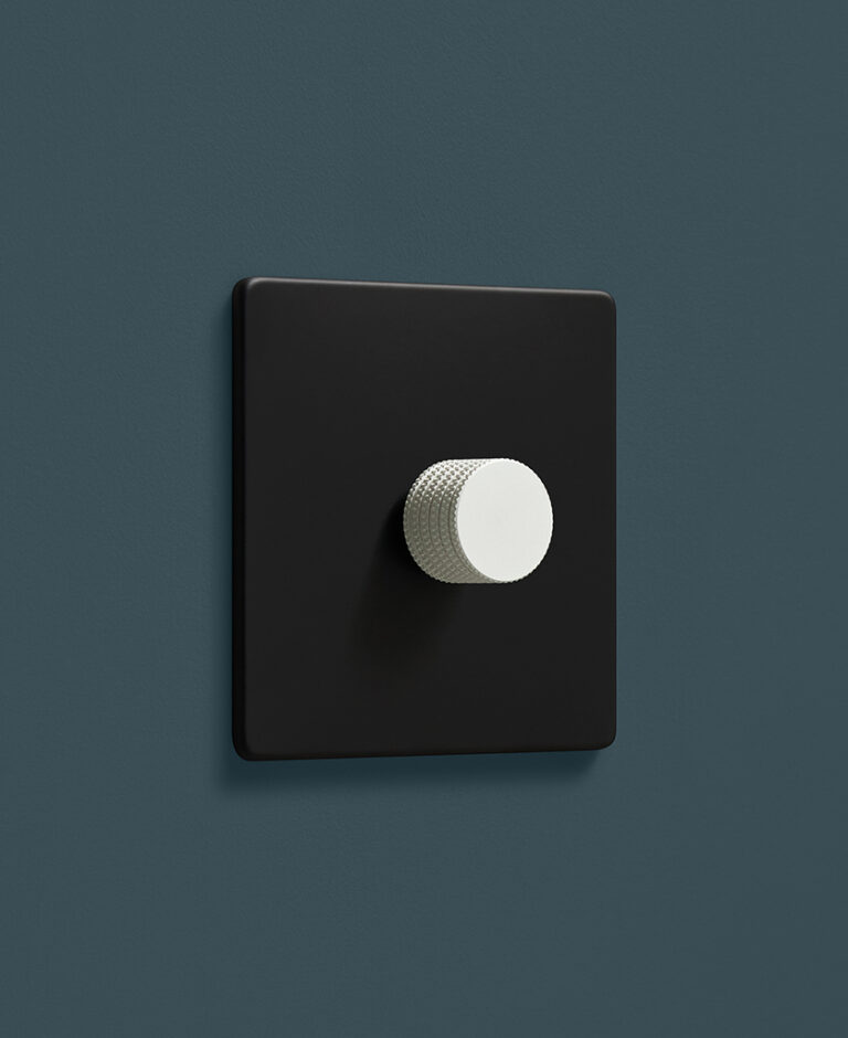 Black Dimmer Switch - Designer Dimmer Switch Single Black