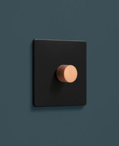Black Dimmer Switch - Designer Dimmer Switch Single Black