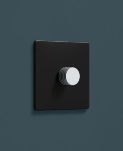 Black Dimmer Switch - Designer Dimmer Switch Single Black