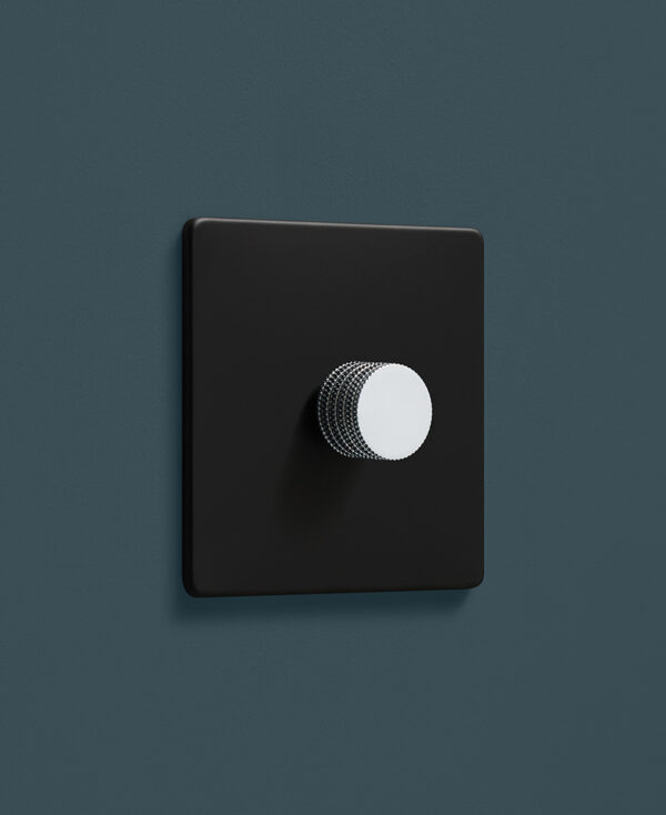 Black Dimmer Switch - Designer Dimmer Switch Single Black