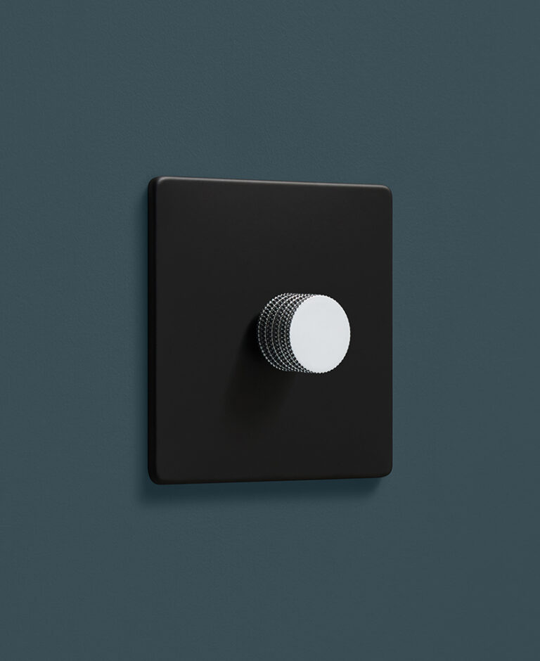 Black Dimmer Switch - Designer Dimmer Switch Single Black