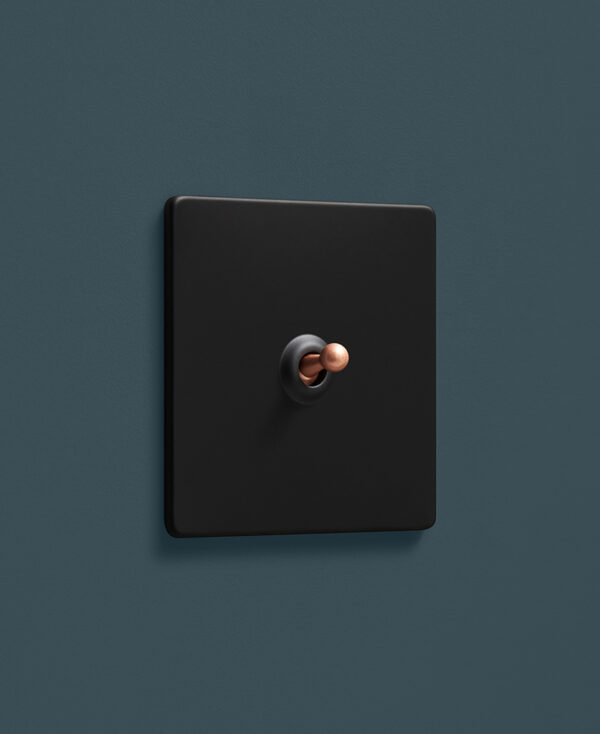 Toggle Switch Black Single - Seven Toggle Finishes Available