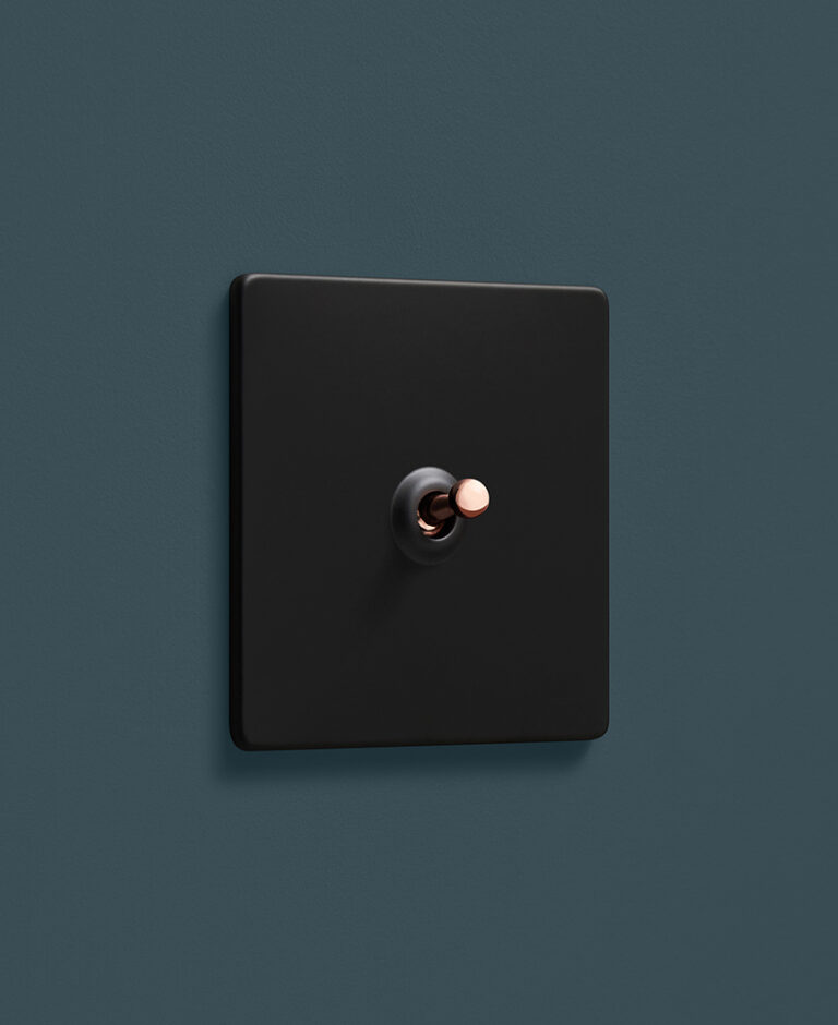 Toggle Switch Black Single - Seven Toggle Finishes Available