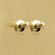 Toggle Light Switches - Gold Double Toggle Switch