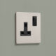 Silver Sockets | Single Plug Socket | Dowsing & Reynolds