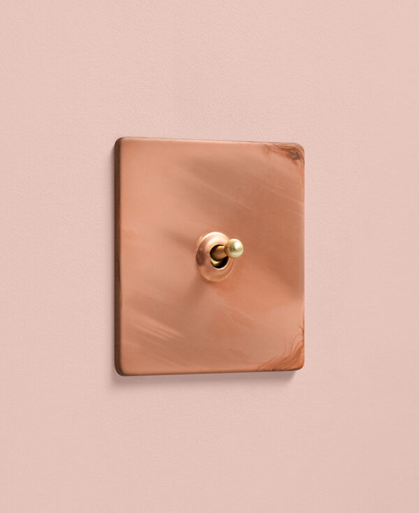 Modern Light Switches - Copper Single Toggle Switch