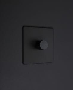 Black Dimmer Switch - Designer Dimmer Switch Single Black
