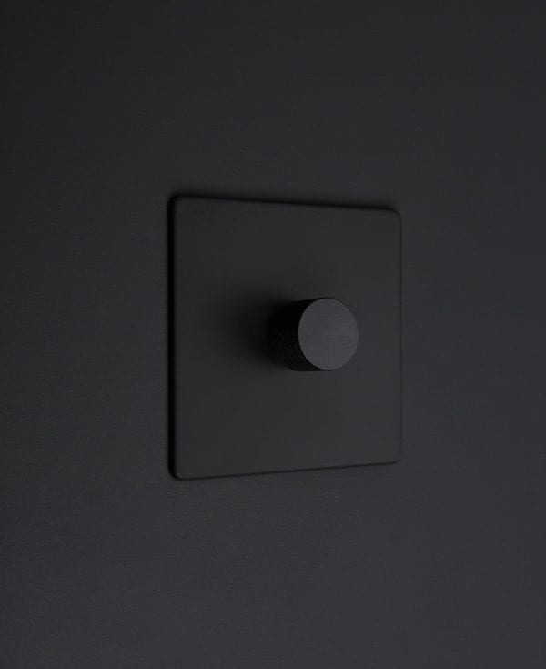Black Dimmer Switch - Designer Dimmer Switch Single Black