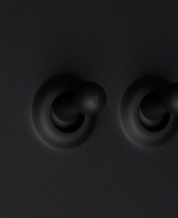 Toggle Light Switch Black - Double Toggle Switch with 4 Finishes