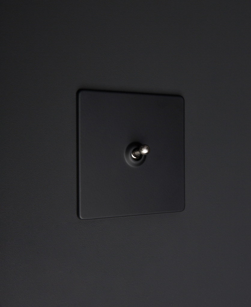 Toggle Switch Black Single - Four Toggle Finishes Available