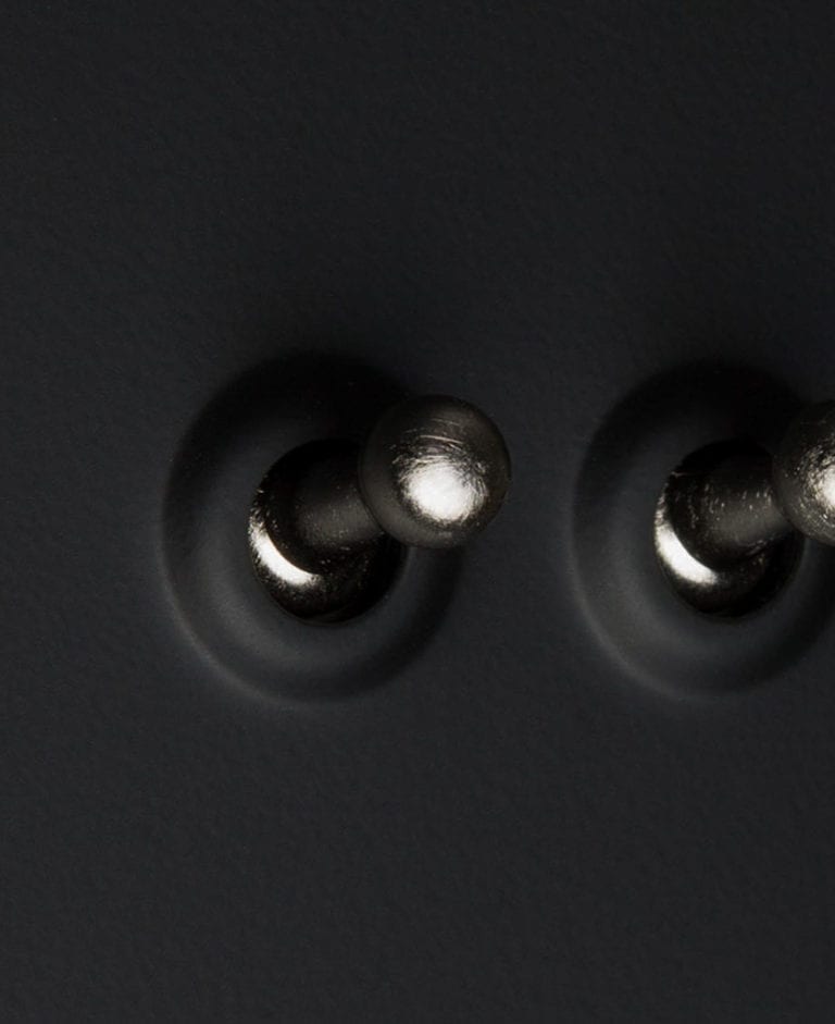 Toggle Light Switch Black - Double Toggle Switch with 4 Finishes