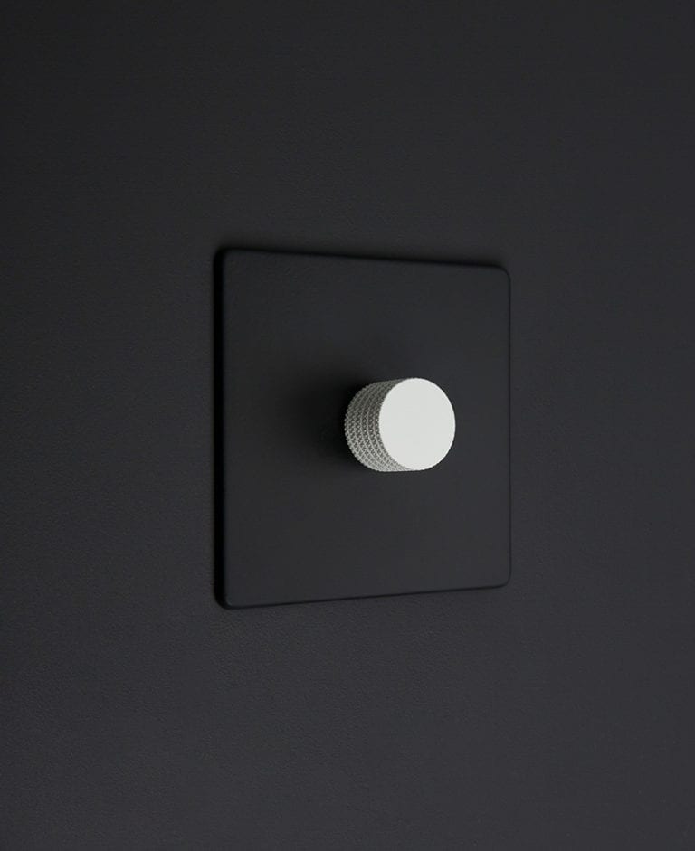 Black Dimmer Switch - Designer Dimmer Switch Single Black