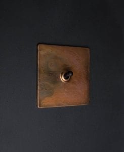 Modern Light Switches - Copper Single Toggle Switch