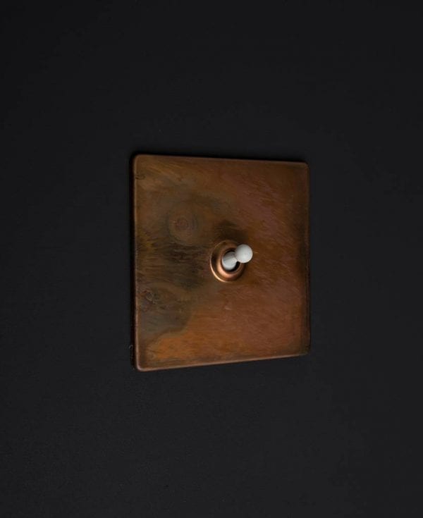 Modern Light Switches - Copper Single Toggle Switch