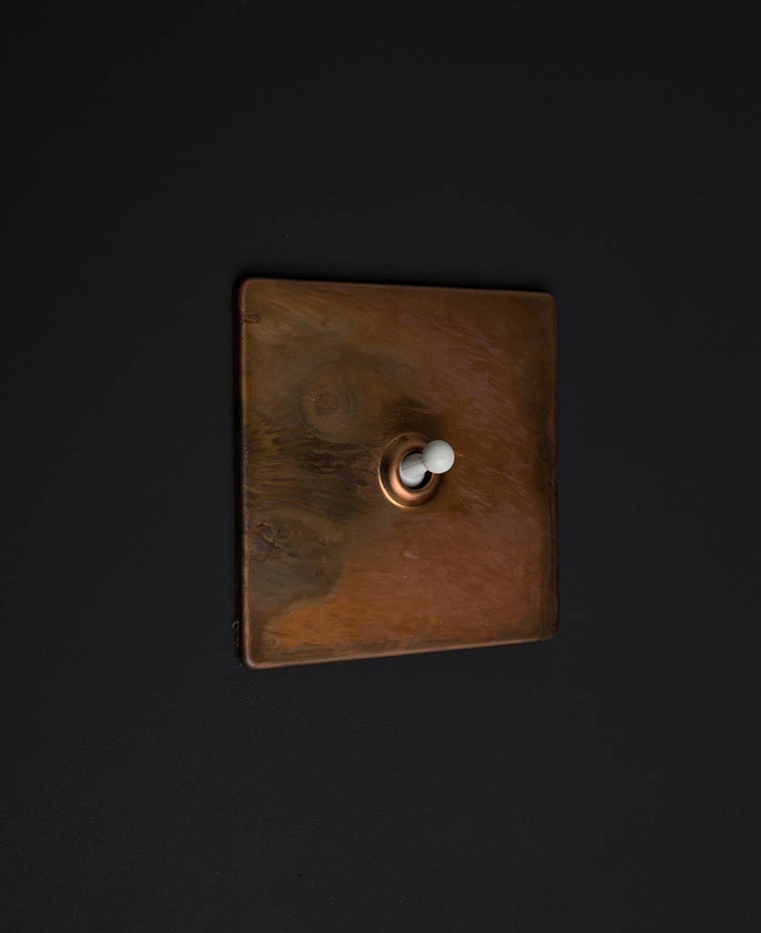 Modern Light Switches - Copper Single Toggle Switch