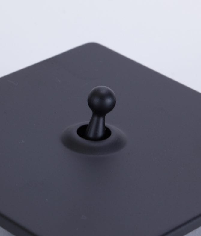 Toggle Switch Black Single - Four Toggle Finishes Available