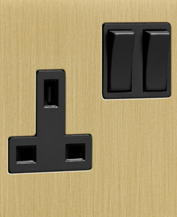 Double Plug Socket Gold with Choice of Insert | Shop Now