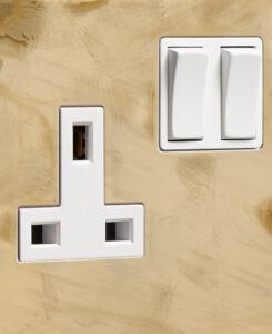 Smoked Gold Double Socket with Choice of Inserts