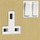 Double Plug Socket Gold with Choice of Insert | Shop Now