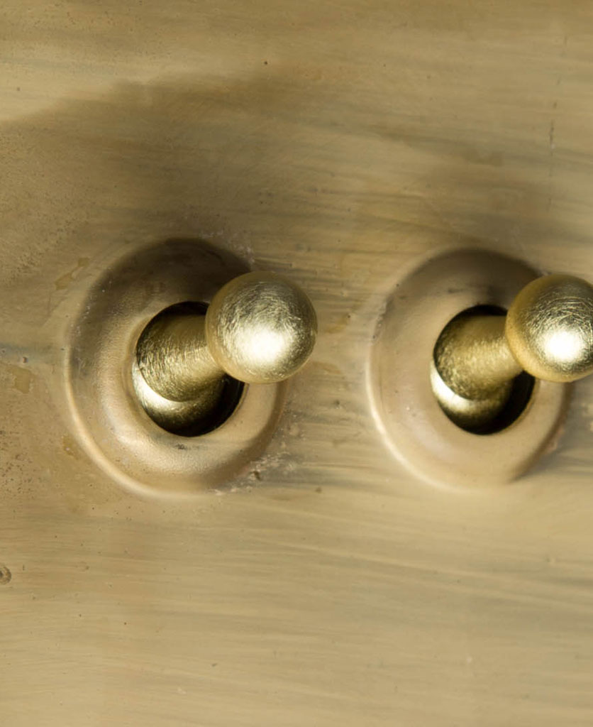 Toggle Switches - Smoked Gold Double Toggle Switch