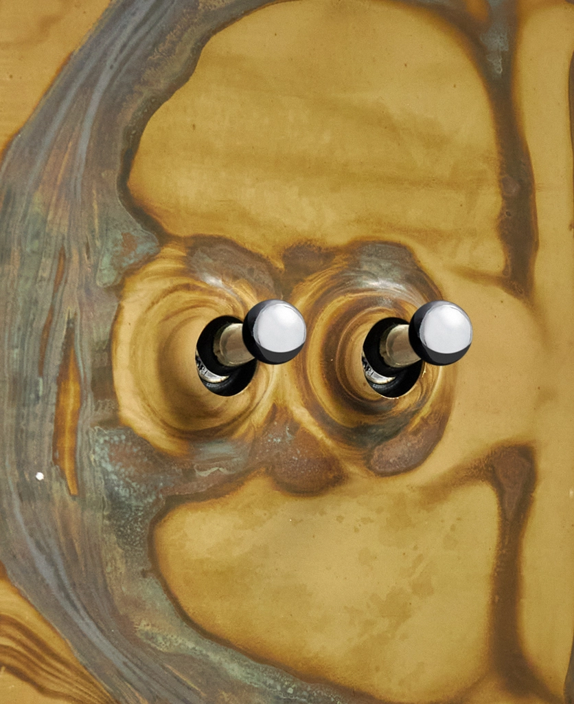 Toggle Switches - Smoked Gold Double Toggle Switch