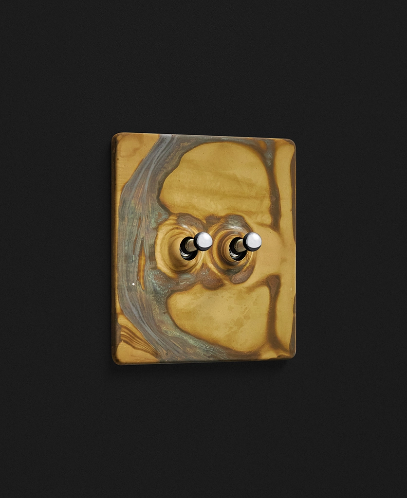 Toggle Switches - Smoked Gold Double Toggle Switch