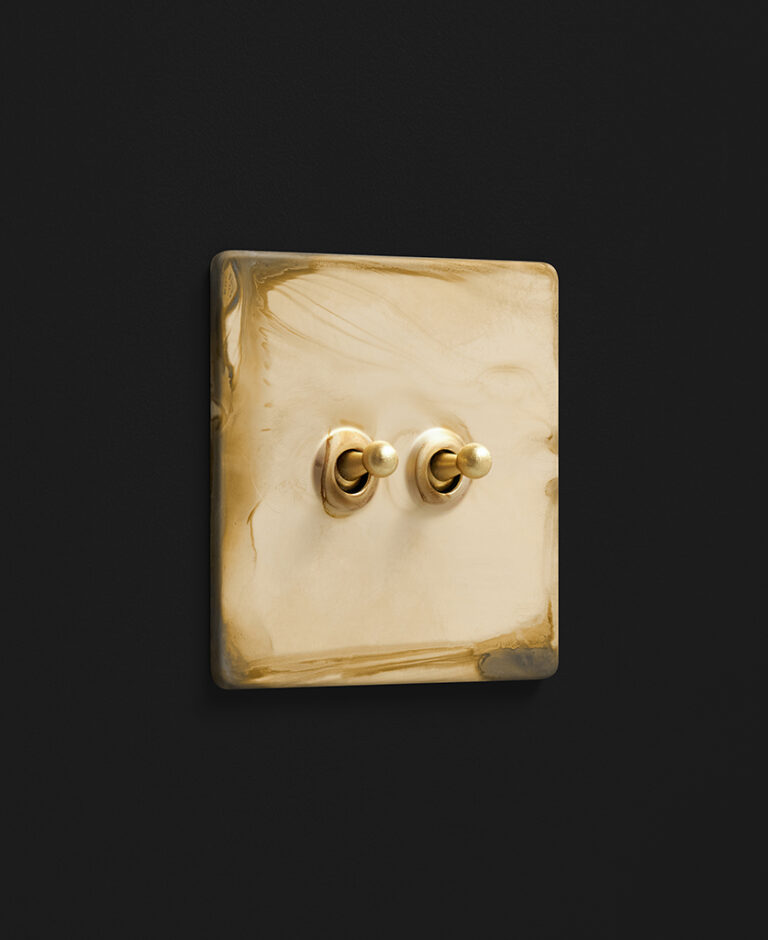 Toggle Switches - Smoked Gold Double Toggle Switch