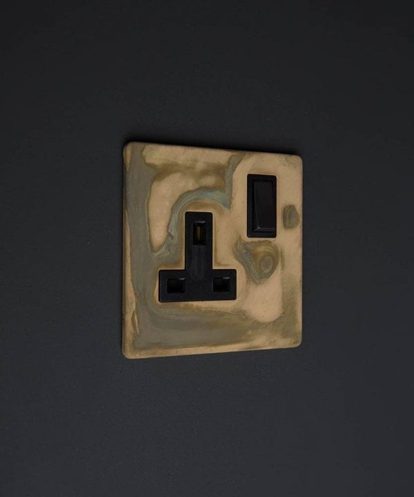 Smoked Gold Switches, Sockets, Dimmers & Toggles