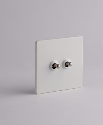 White Switches, Sockets, Dimmers & Toggles Industrial Style