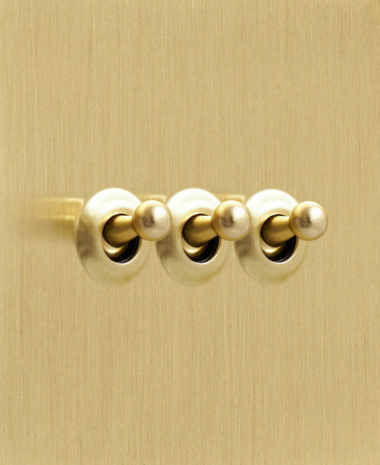 Brass Toggle Light Switches | Dowsing & Reynolds