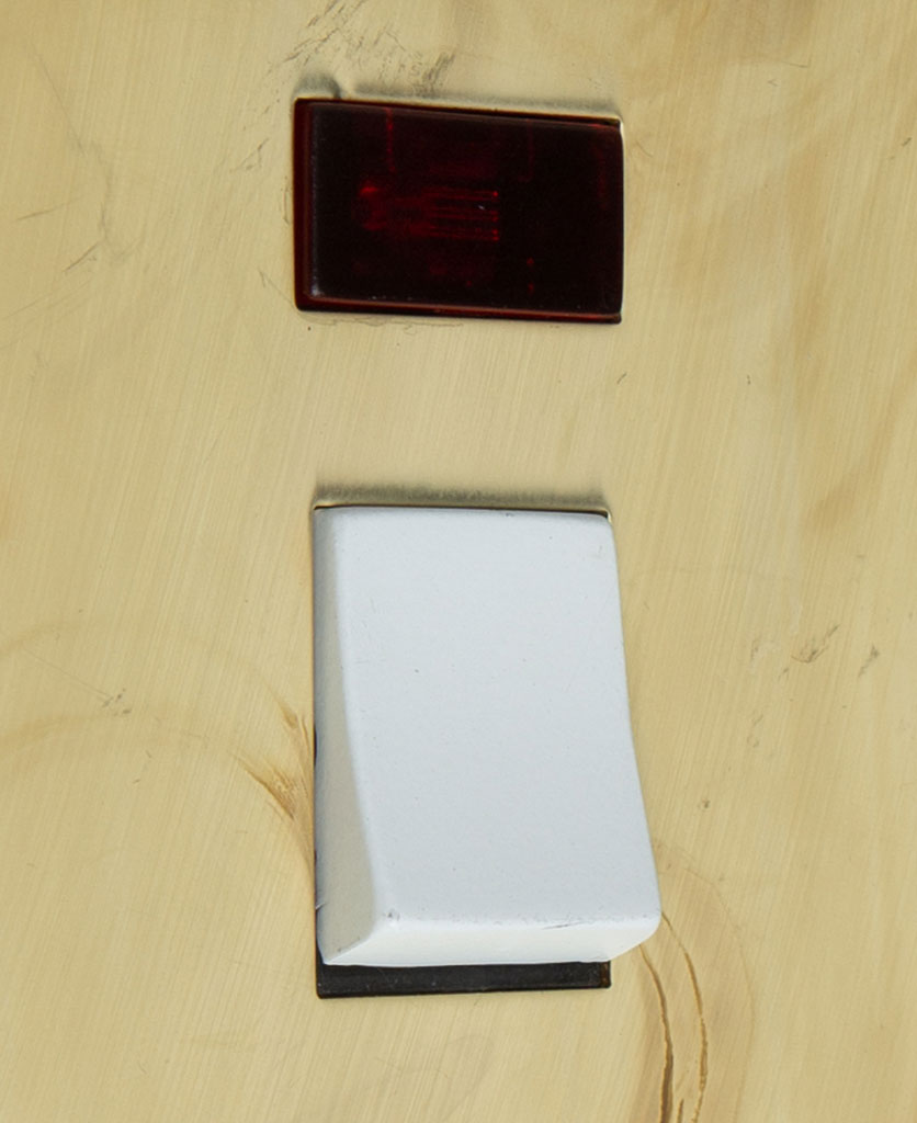 Smoked Gold 20A Double Pole Switch with Neon Power Indicator