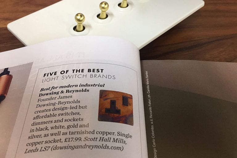 Designer Sockets and Switches in Unique, Contemporary Finishes