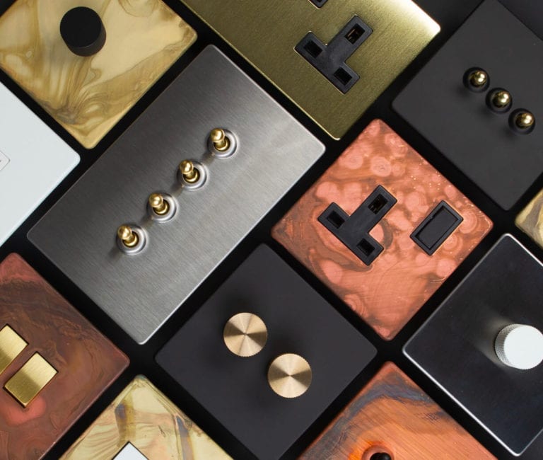 Designer Sockets and Switches in Unique, Contemporary Finishes