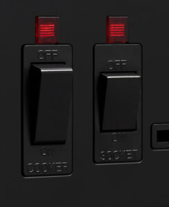 COOKER SWITCH & Socket Black & Black Industrial Style