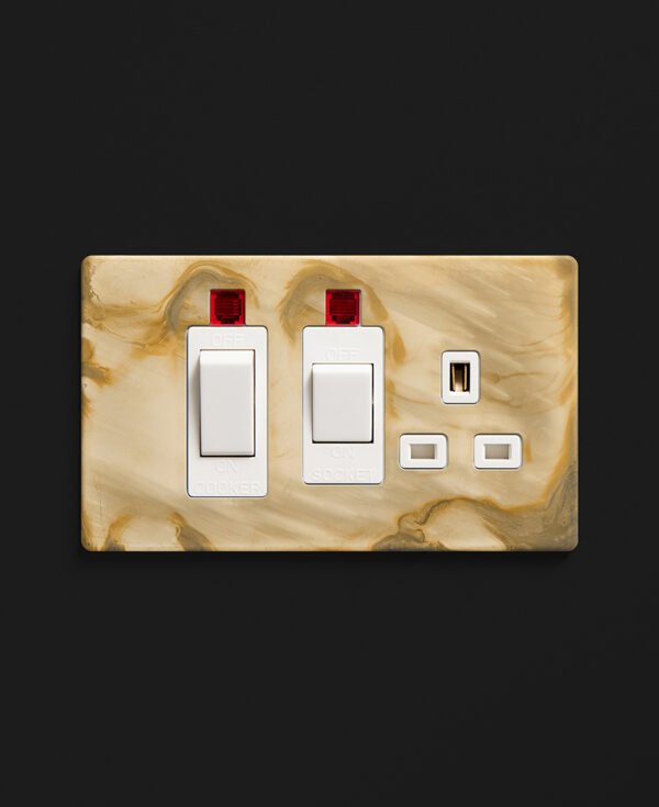 Smoked Gold Cooker Switch & Socket | Order Today