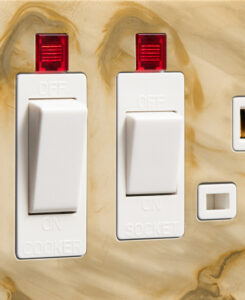 Smoked Gold Cooker Switch & Socket | Order Today