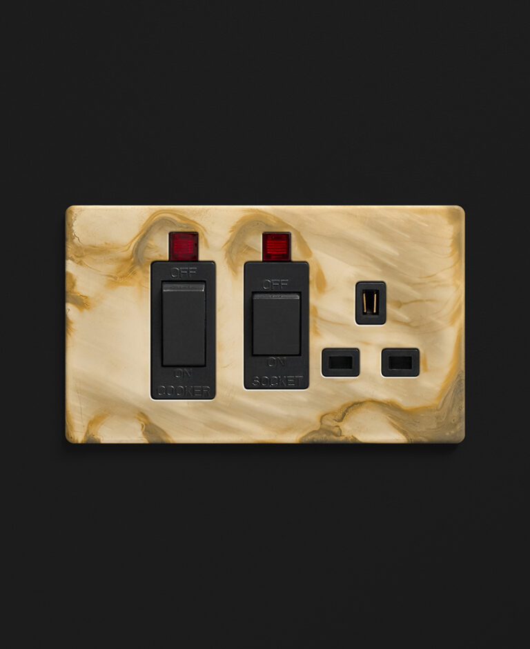 Smoked Gold Cooker Switch & Socket | Order Today