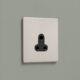 Round 3 Pin Socket 5 Amp Silver with Black or White Insert