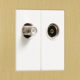 Gold Double Data Port Socket with Black or White Inserts