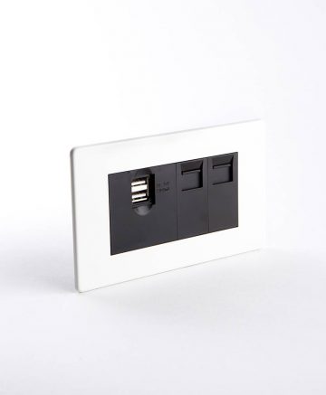 White Switches, Sockets, Dimmers & Toggles Industrial Style