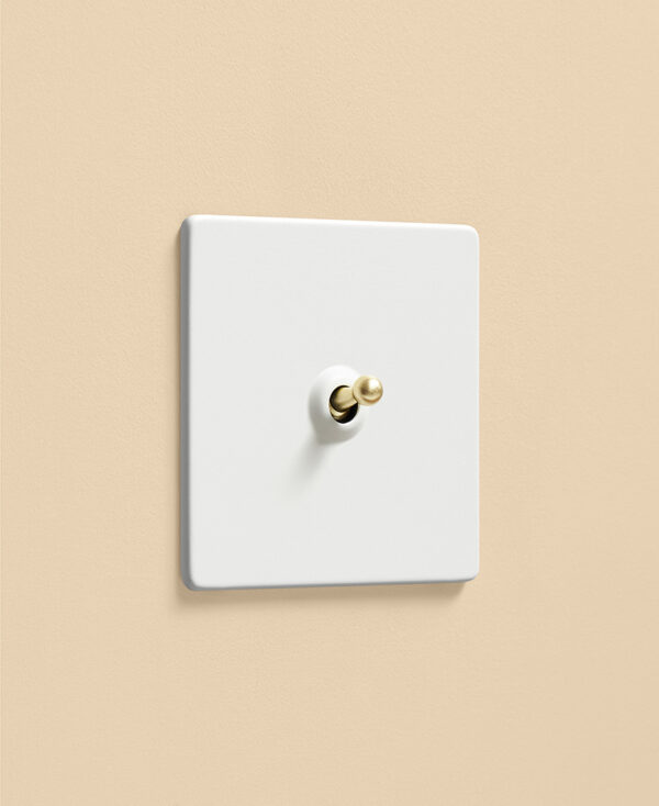 Toggle-Switches White - Single Toggle Light Switch