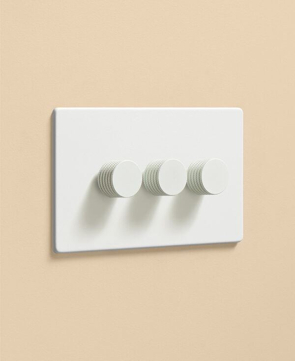 White Triple Dimmer Switch | Dowsing & Reynolds