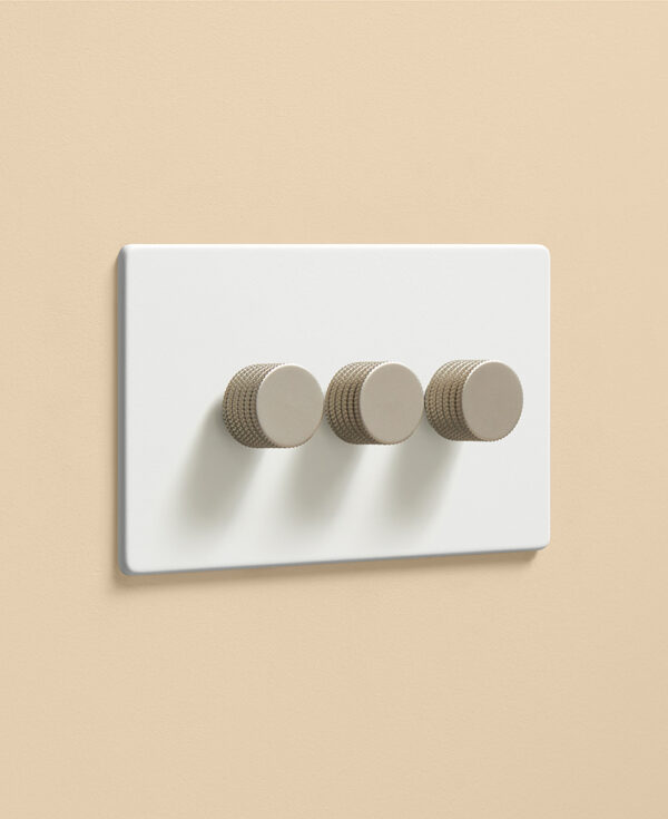 White Triple Dimmer Switch | Dowsing & Reynolds