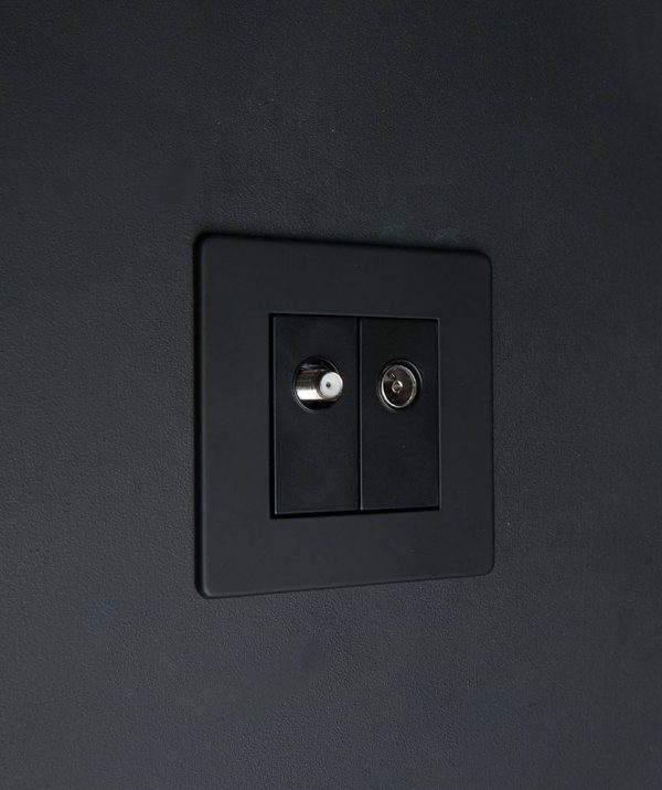 Black Sockets Industrial Style Dimmers, Toggles and Switches