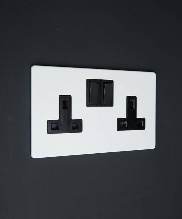 White Plug Sockets & Light Switches | Dowsing & Reynolds