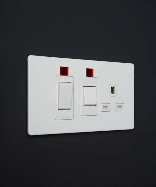 White Plug Sockets & Light Switches | Dowsing & Reynolds