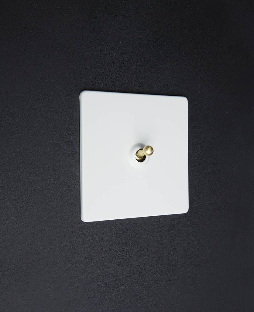 Toggle-Switches White - Single Toggle Light Switch